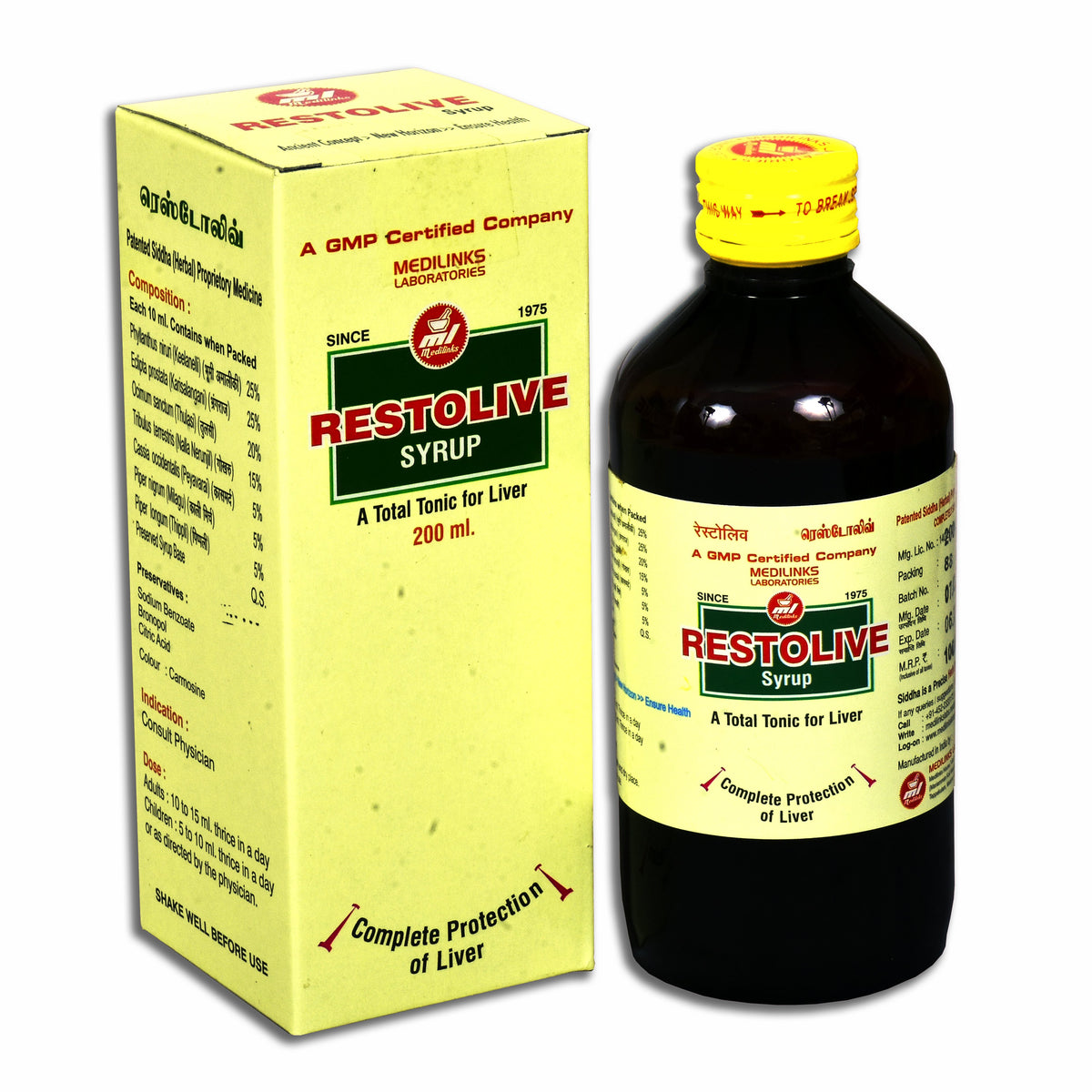 RESTOLIVE SYRUP – MEDILINKS LABORATORIES
